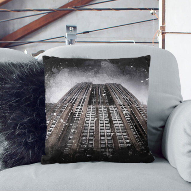 The Empire State Building Vol.1 Paint Splash Scatter Cushion by Wayfair ...