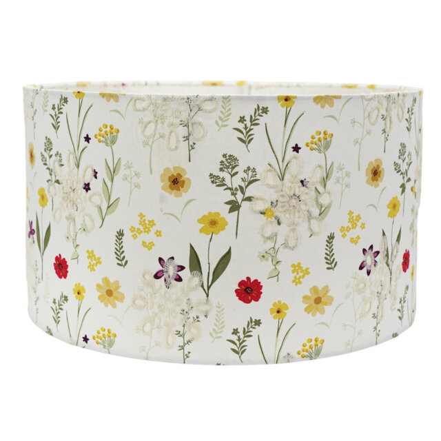 Fabric Drum Lamp Shade ( Slip-On ) Cream by Wayfair | ufurnish.com