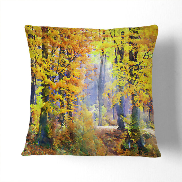 Forest in the Fall Cushion with Filling by Wayfair | ufurnish.com