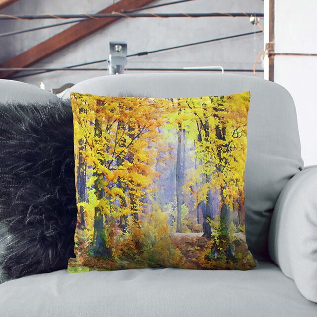 Forest in the Fall Cushion with Filling by Wayfair | ufurnish.com