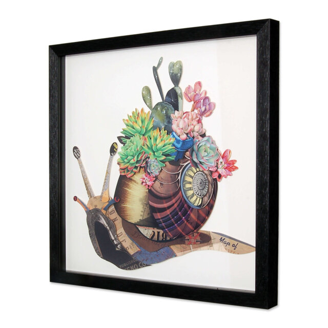 3D Collage Picture ''Snail with Flowers'' Wall Décor by Wayfair ...