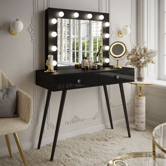 Antonius Dressing Table with Mirror by Wayfair | ufurnish.com