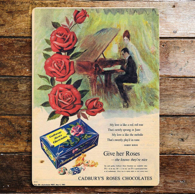 Cadbury's Roses Chocolates Give Her Roses Metal Wall Décor by Wayfair ...