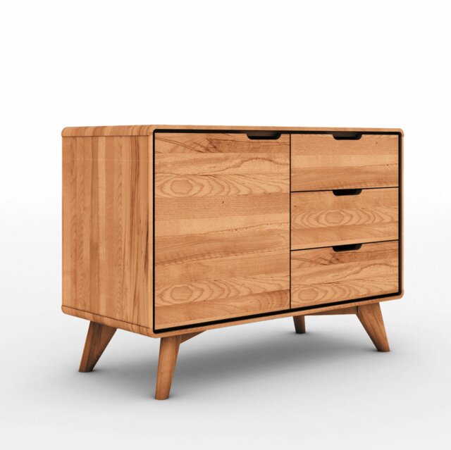 Gant 90 Cm Wide 3 Drawer Beech Wood Sideboard by Wayfair | ufurnish.com