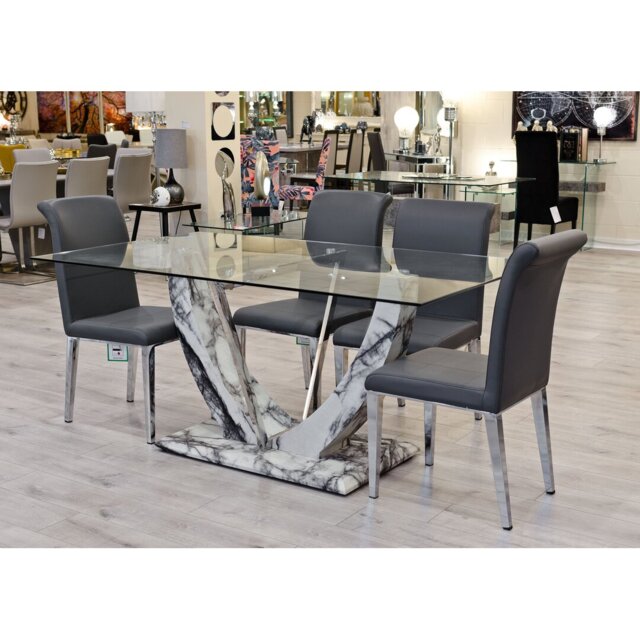 Eunice Dining Set with 4 Chairs by Wayfair | uFurnish.com