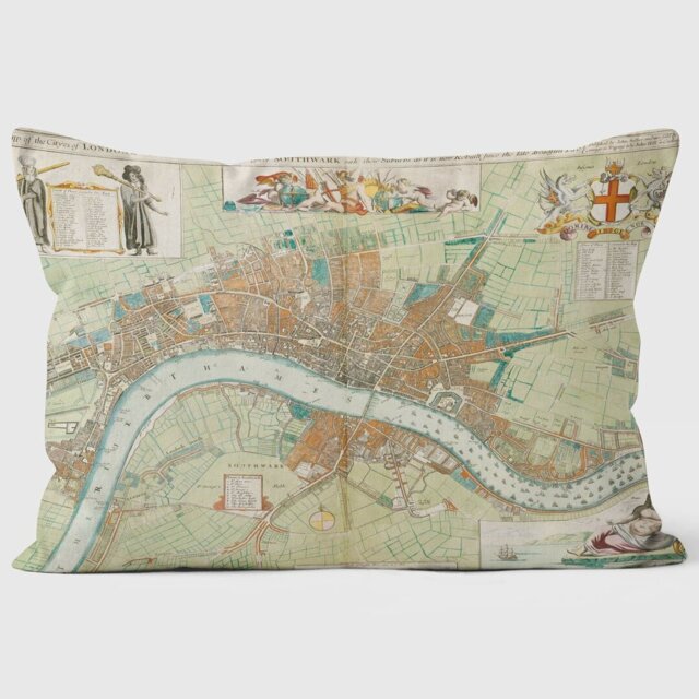1680 London Map British Library Cushion by Wayfair | ufurnish.com