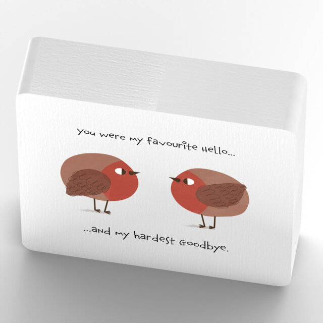 Satterlee Robin You Were My Favourite Hello Box Sign by Wayfair ...