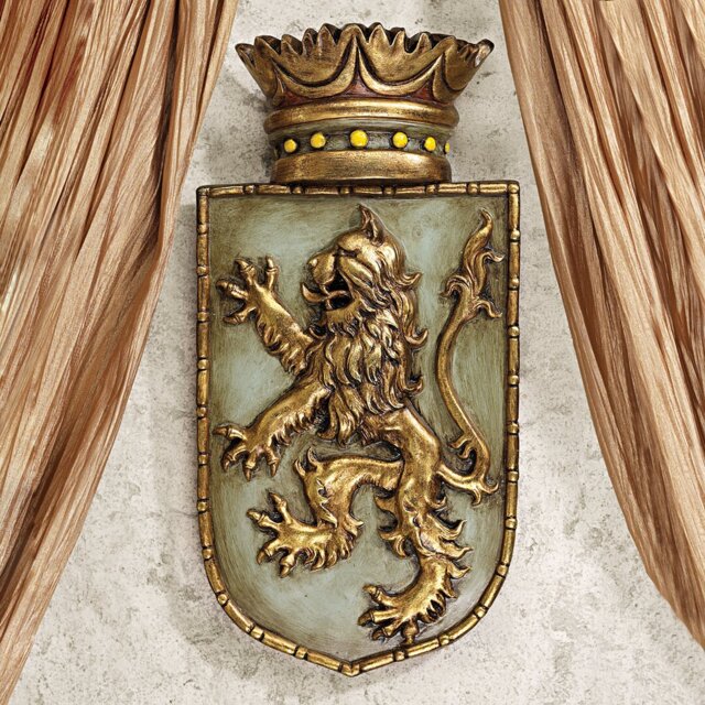 Medieval Rampant Lion Shield Wall Decor by Wayfair | ufurnish.com