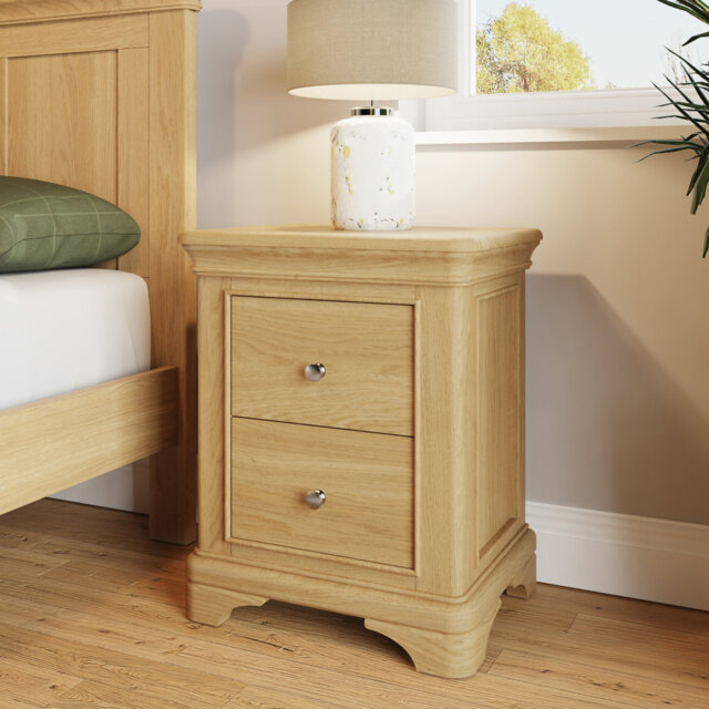 Joulon 53cm W Solid Wood Bedside Table by Wayfair | ufurnish.com