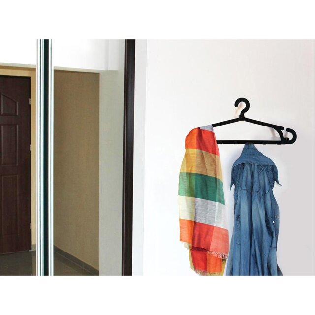 Shalon 6 - Hook Wall Mounted Coat Rack in Black by Wayfair | ufurnish.com