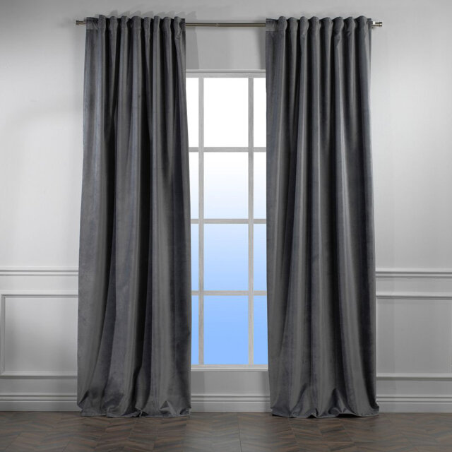 Polyester Blackout Single Curtain Panel Panel by Wayfair | ufurnish.com