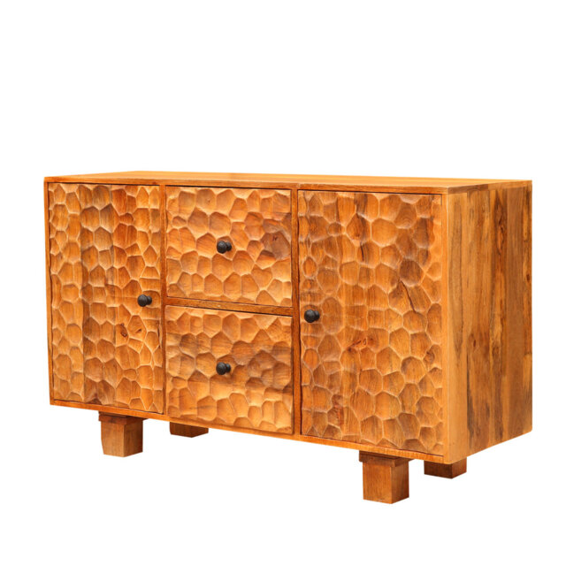 120 Cm Wide 2 Drawer Mango Solid Wood Sideboard by Wayfair | ufurnish.com
