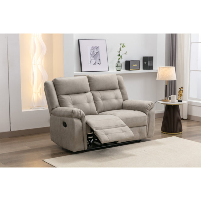 Bonachea 2 Seater Light Grey by Wayfair | uFurnish.com