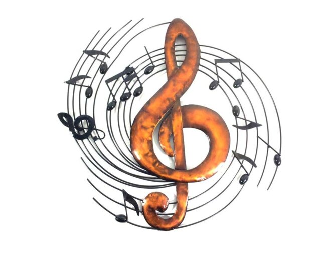 Treble Clef Swirl Metal Wall Décor by Wayfair | ufurnish.com