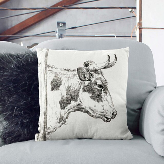 Horns of the Cow by Jean Bernard Cushion with Filling by Wayfair ...