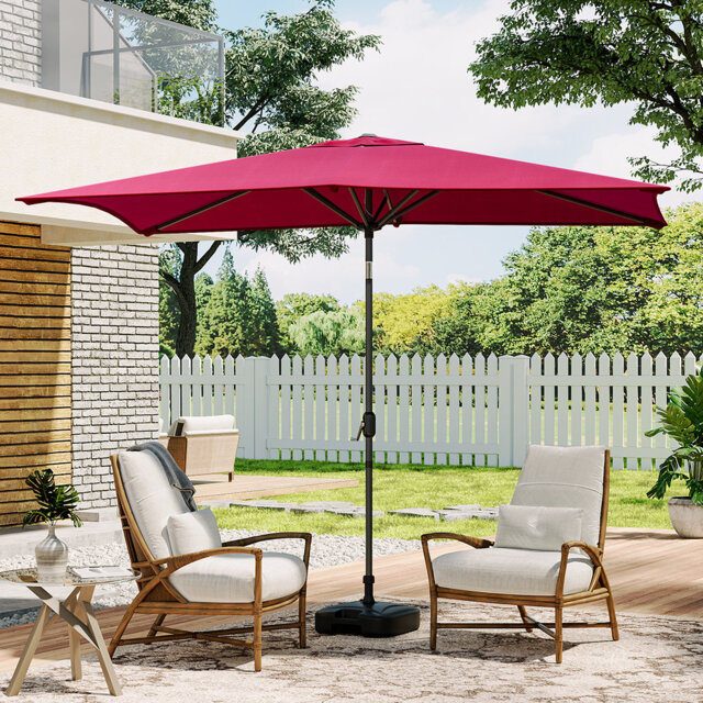 Aaroon 3m x 2m Rectangular Traditional Parasol by Wayfair | ufurnish.com
