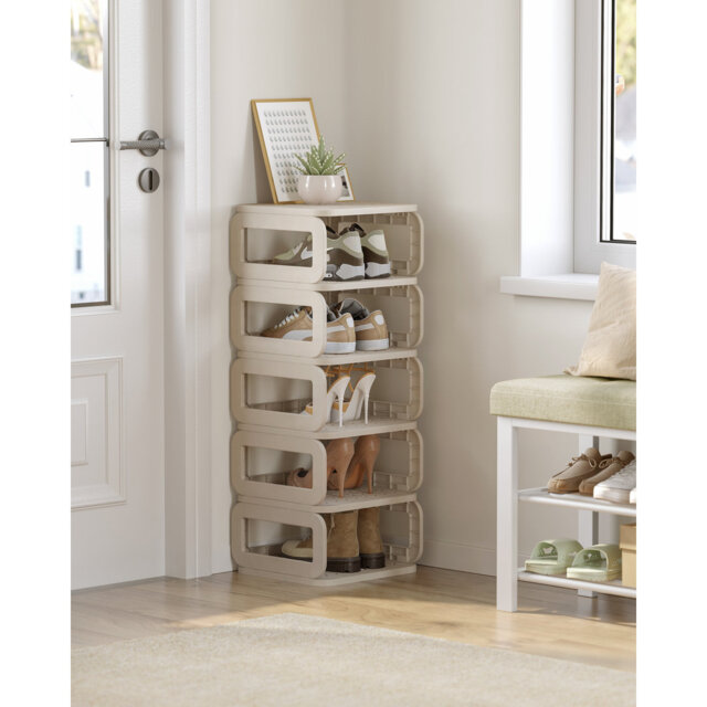 5 Pair Stackable Shoe Storage Accessory by Wayfair | ufurnish.com