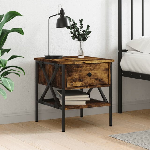 Rentchler Iron Bedside Table by Wayfair | ufurnish.com