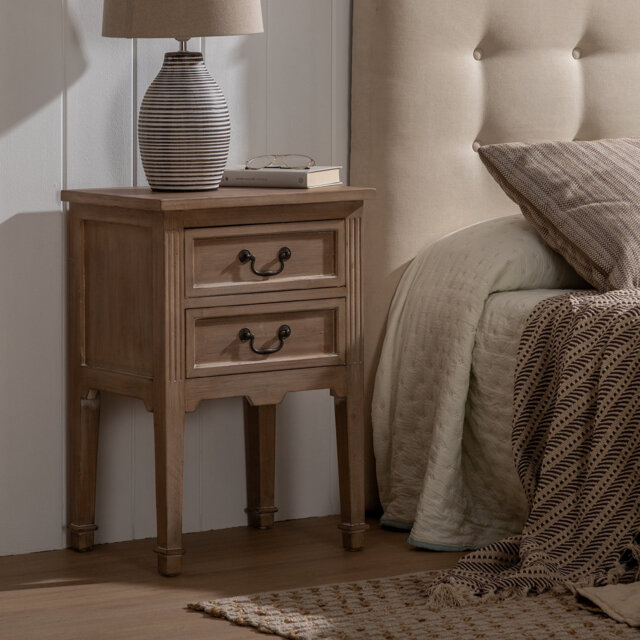 Scribner Solid Wood Bedside Table by Wayfair | ufurnish.com