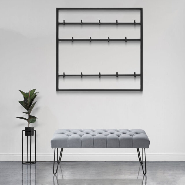 Lequesha Steel 17 - Hook Wall Mounted Coat Rack by Wayfair | ufurnish.com