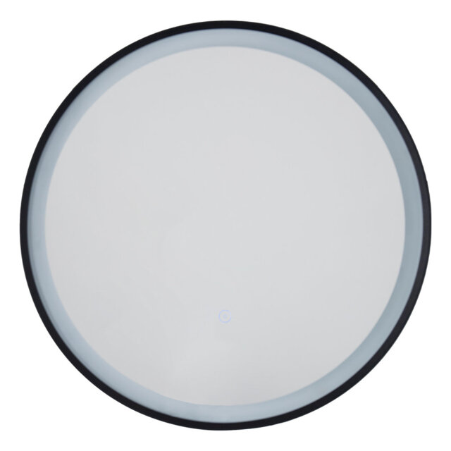 Cusumano Round Lighted Metal Framed Wall Mounted Bathroom Mirror in ...