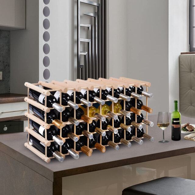 Wine Rack Free Standing Wine Storage Organizer Display Shelf by Wayfair ...