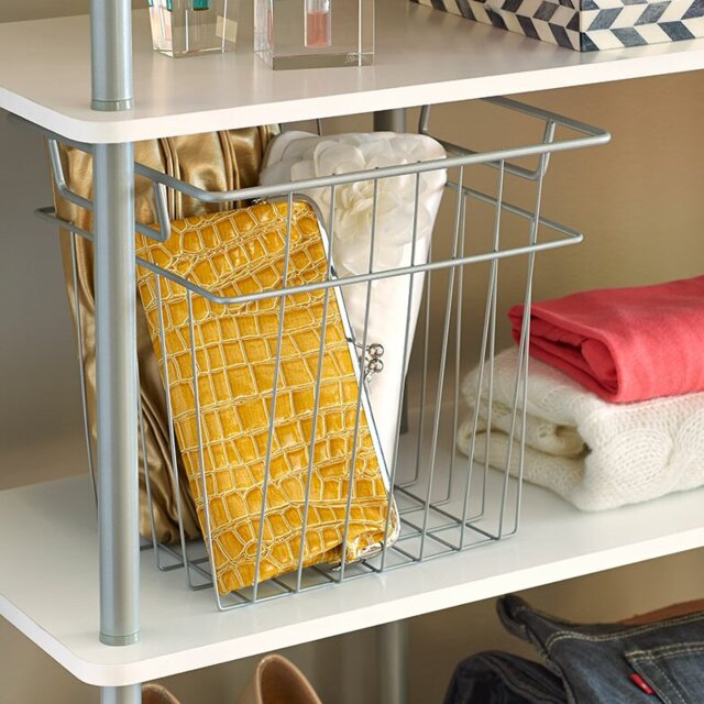 Closet Refresh Wire Basket Storage Container for Wardrobe by ClosetMaid ...