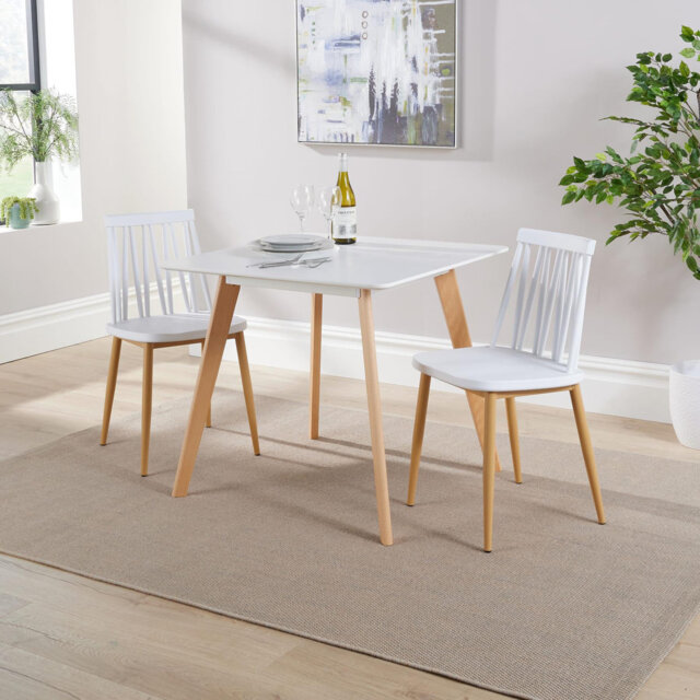 Vannesa 2 - Person Dining Table and Chair Set by Wayfair | uFurnish.com