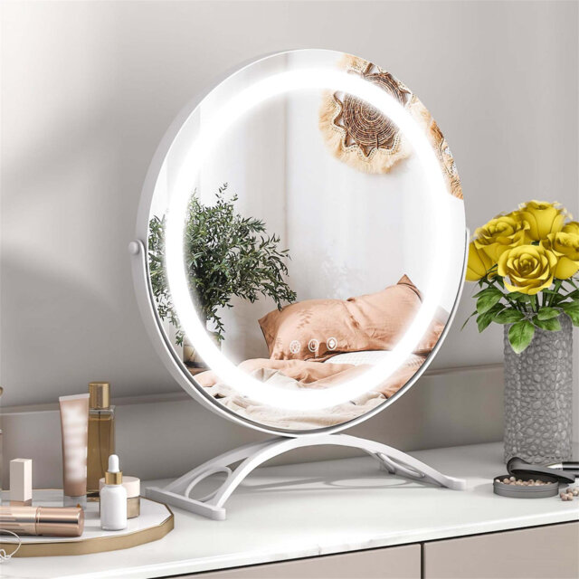 Demetrias Metal Round Floor Mirror by Wayfair | ufurnish.com