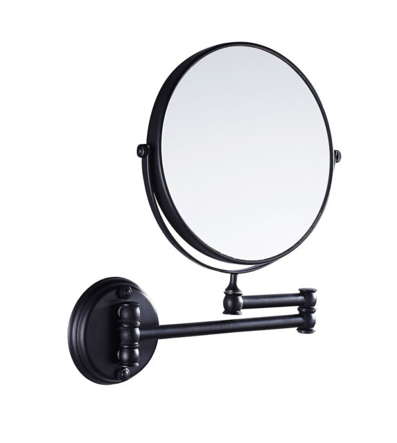 Mercer Makeup Vanity Mirror, Double-Sided 360° Swivle, Black Antique ...