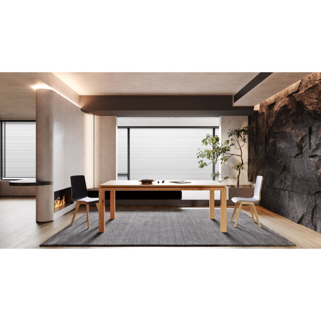 Luxurious premium dining table made of solid oak by Wayfair | ufurnish.com