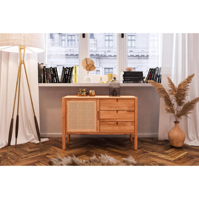 Goodrich 3 Drawer 97Cm W Solid Wood Combi Chest by Wayfair | ufurnish.com