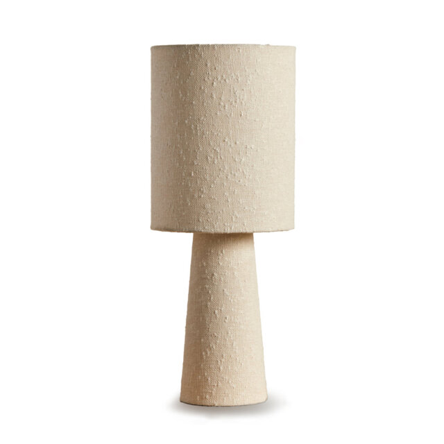 Dawnell 50cm Table Lamp - Ivory Boucle by Wayfair | ufurnish.com