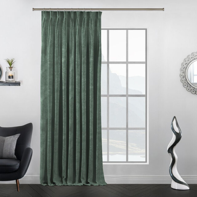 Luxury Pinch Pleat Curtain Panel - Single Drapery for Elegant Window ...