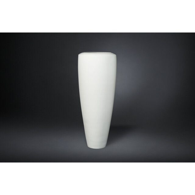Kilbride White Ceramic Floor Vase by Wayfair | ufurnish.com