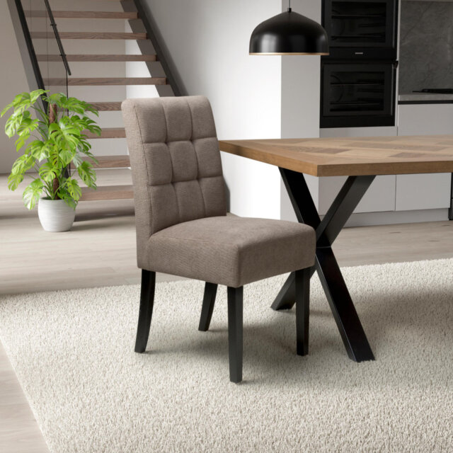 Moseley Waffle Flax Effect Dining Chair by Wayfair | ufurnish.com