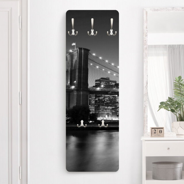 Brooklyn Bridge in New York II Wall Mounted Coat Rack by Wayfair ...