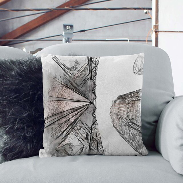 Sketching the Architecture Vol.51 Cushion with Filling by Wayfair ...
