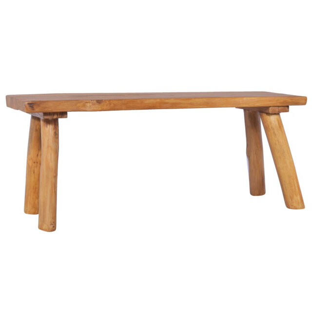 Solid Teak Wood Garden Bench (120 Cm) – Stylish Outdoor Furniture by ...