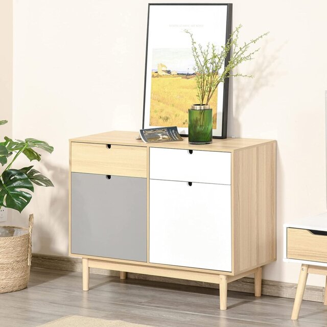 Gabilan 100cm Wide 2 Drawer Wood Sideboard by Wayfair | ufurnish.com