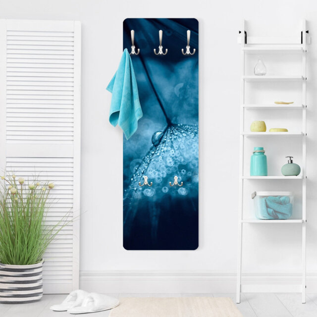 Blue Dandelion in the Rain Wall Mounted Coat Rack by Wayfair | ufurnish.com