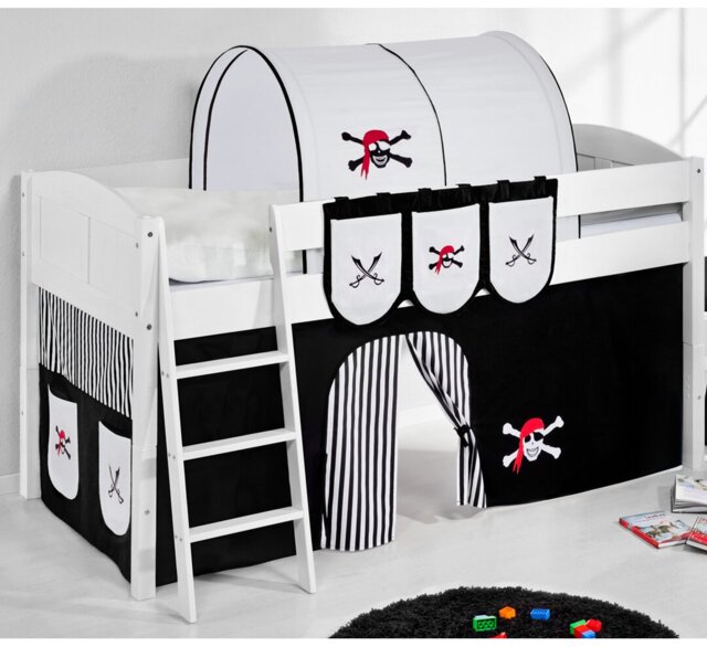 Pirate European Single Mid Sleeper Bed with Curtain by Wayfair ...