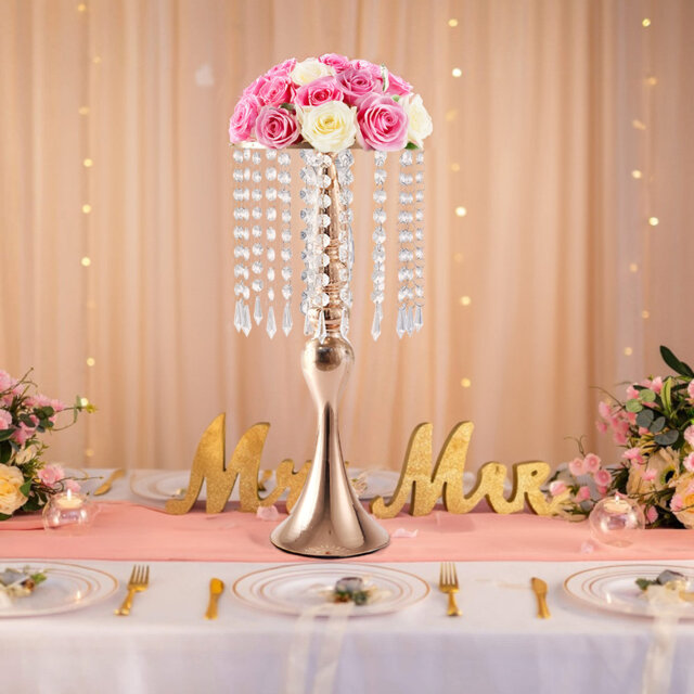 Elegant gold wedding candlestick vase decoration by Wayfair | uFurnish.com