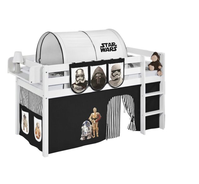 Single Mid Sleeper Bed with Curtain by Wayfair | ufurnish.com