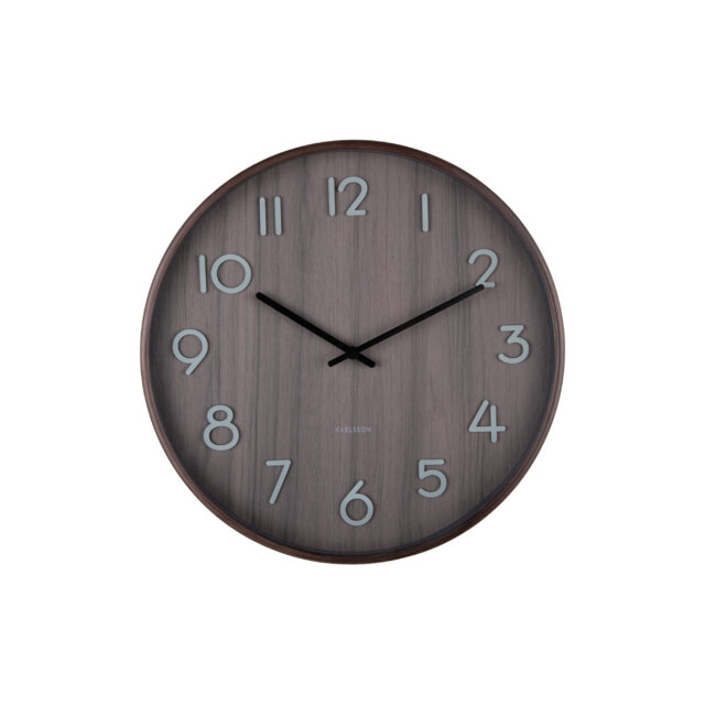Analog Solid Wood Quartz Tabletop Clock in Walnut by Wayfair | ufurnish.com