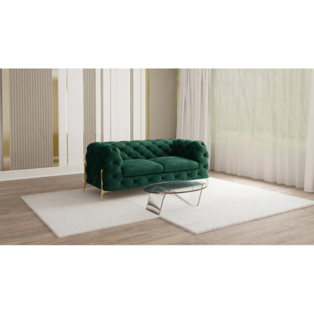 Chesterfield Sofa Atoka with Gold Metal Legs by Wayfair | ufurnish.com