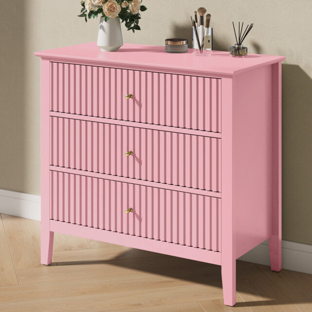 Amberrae Large 3 Drawer Dresser, Wide Chest of Drawers by Wayfair ...