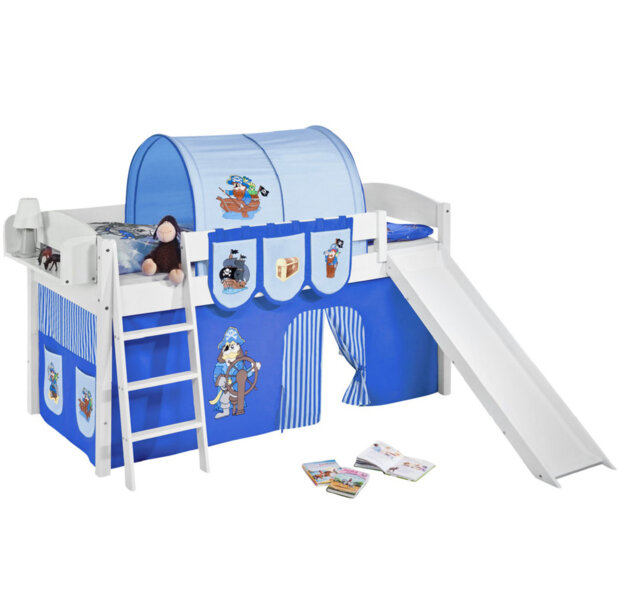 Pirate European Single Mid Sleeper Bed with Curtain by Wayfair ...