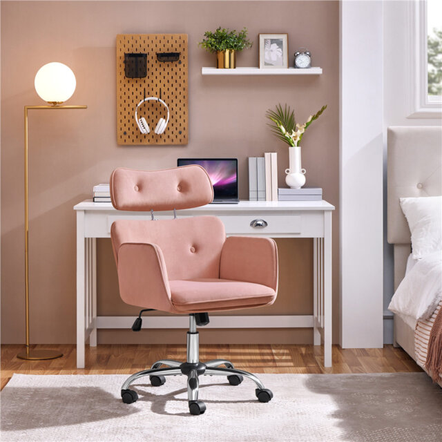 Aishling Polyester Office Chair with Headrest by Wayfair | ufurnish.com