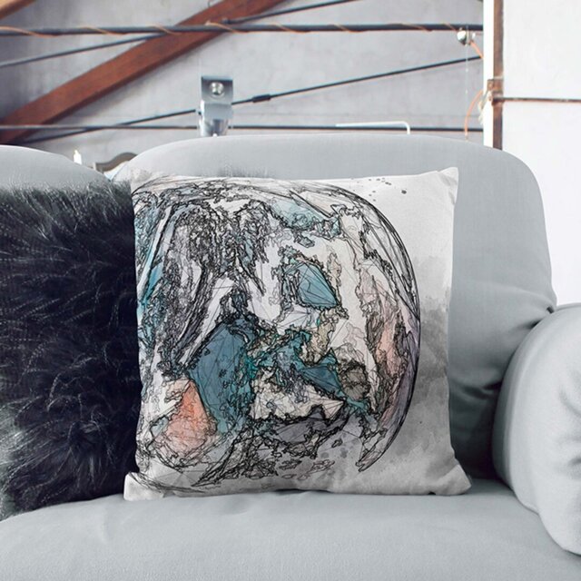 Planet Earth Cushion with Filling by Wayfair | ufurnish.com